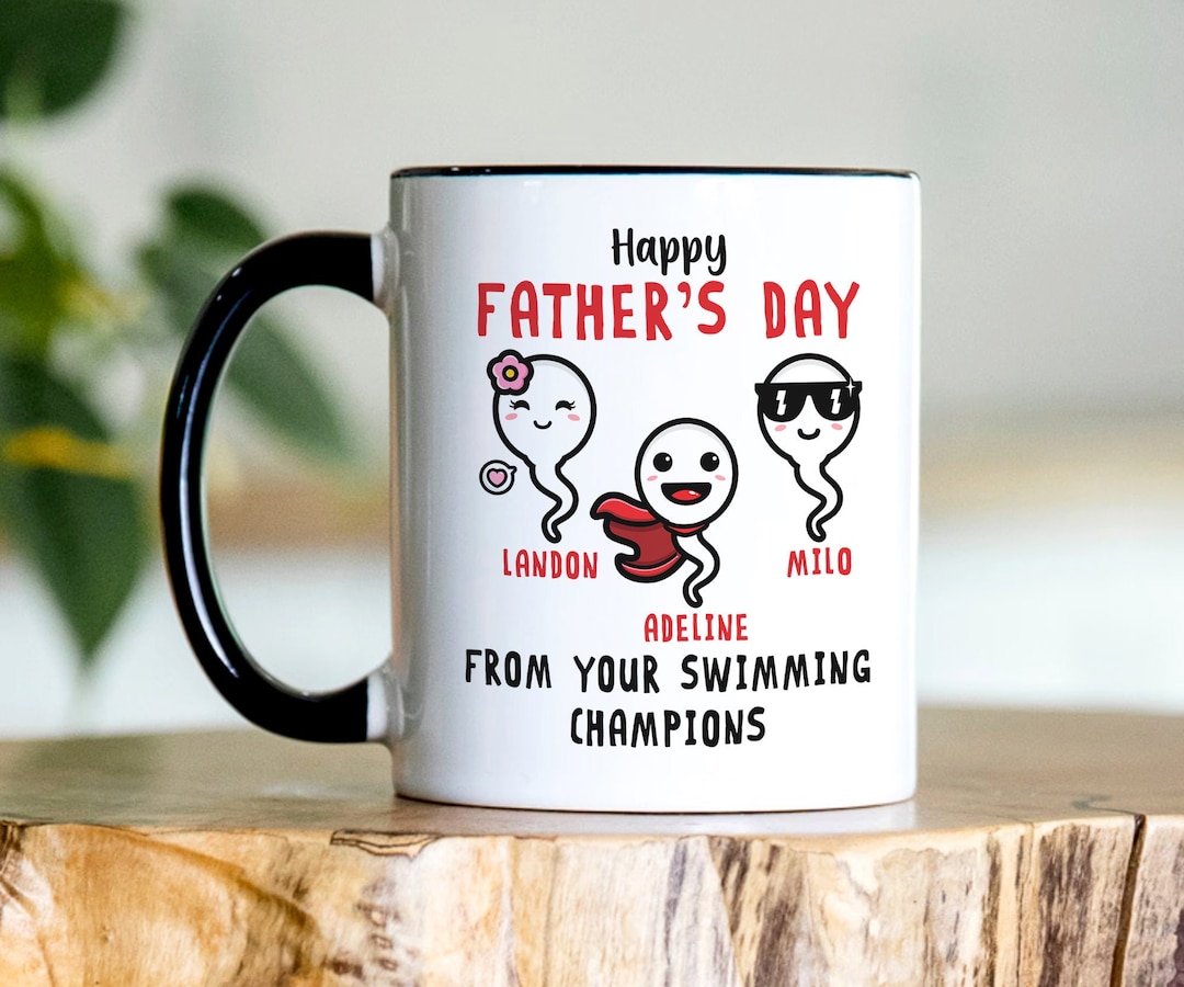 Funny Dad Mug, Fathers Day Mug, Dad Coffee Mug, Personalized Dad Sperm ...