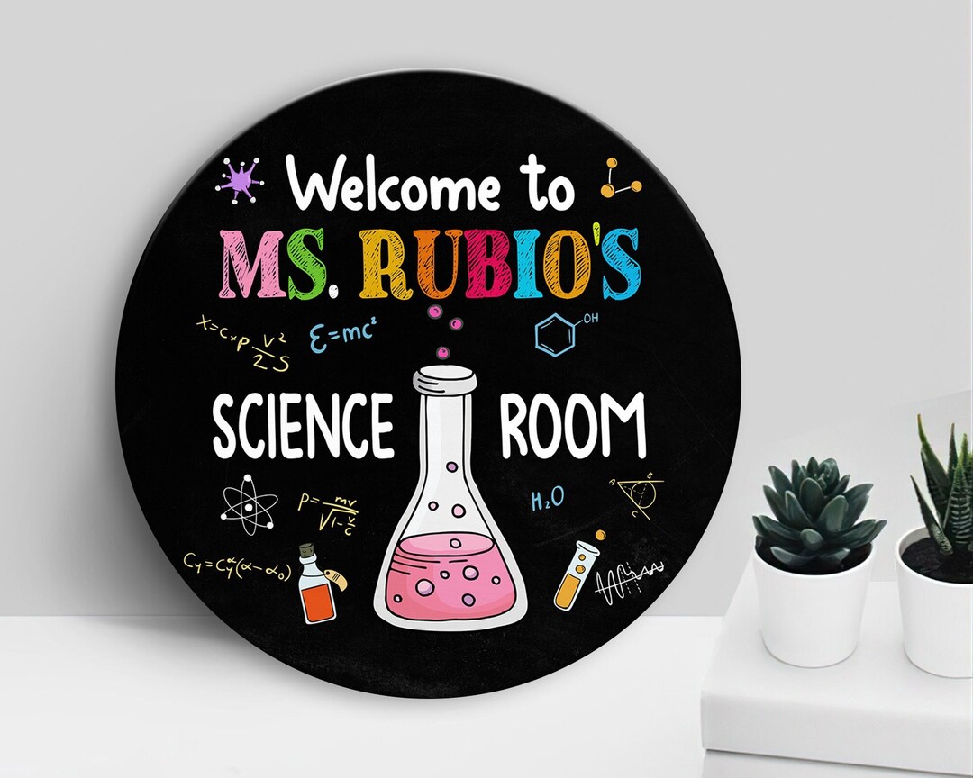 Science Room Door Sign, Science Teacher Sign, Teacher Door Sign ...