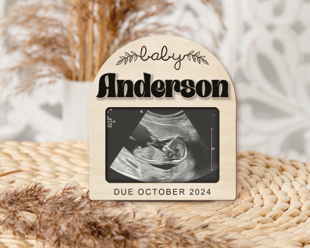 Personalized Magnetic Ultrasound Picture Frame, New Mom Gift, Maternity ...