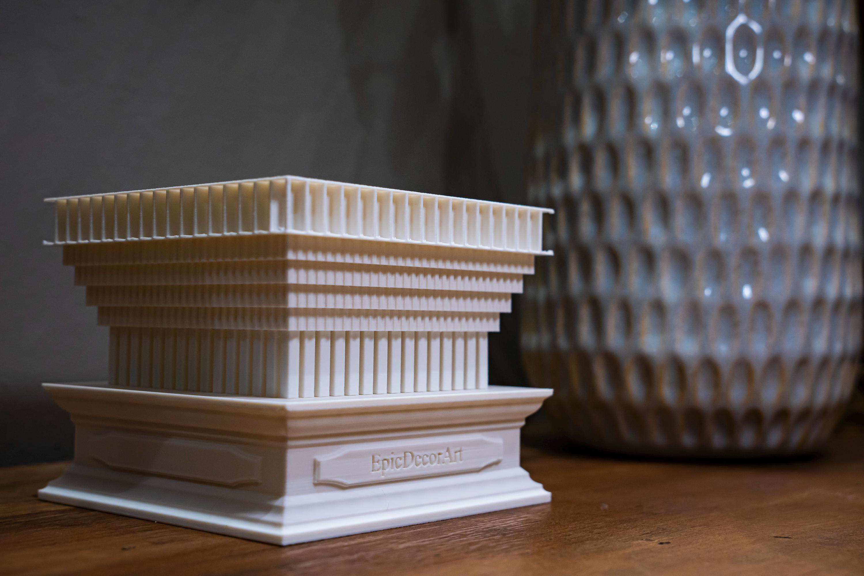 3D Printed French Style Classic Pedestal Display Base 10x10cm ...