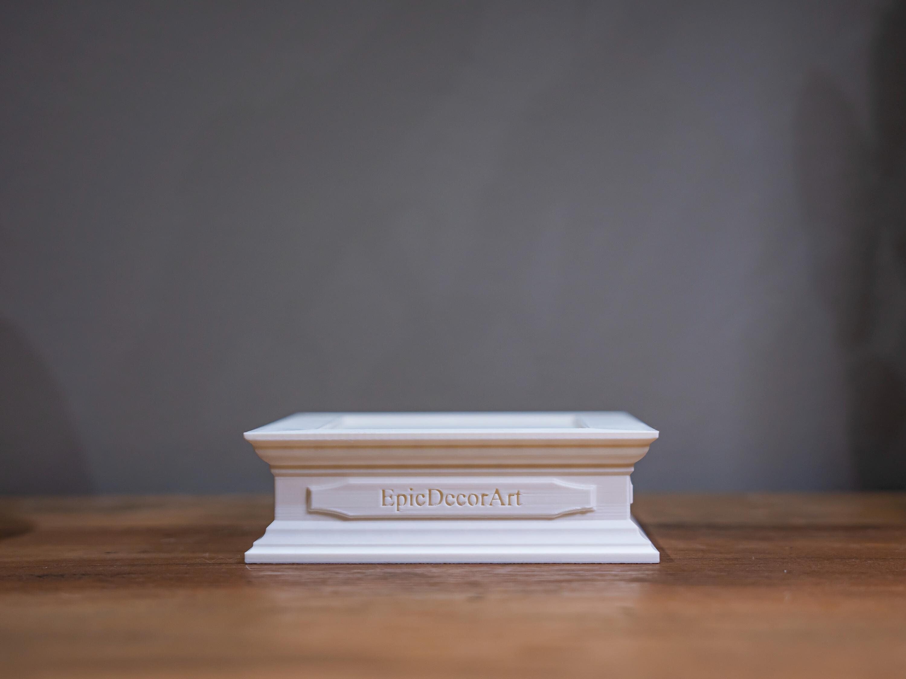 3D Printed French Style Classic Pedestal Display Base 10x10cm ...