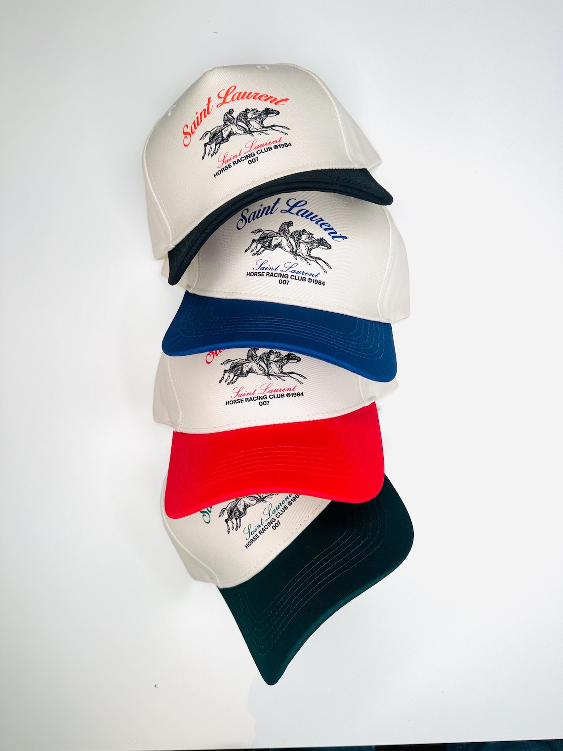 Vintage Style Horse Racing Club Cap: Cream & Red Two-tone Hat - Etsy