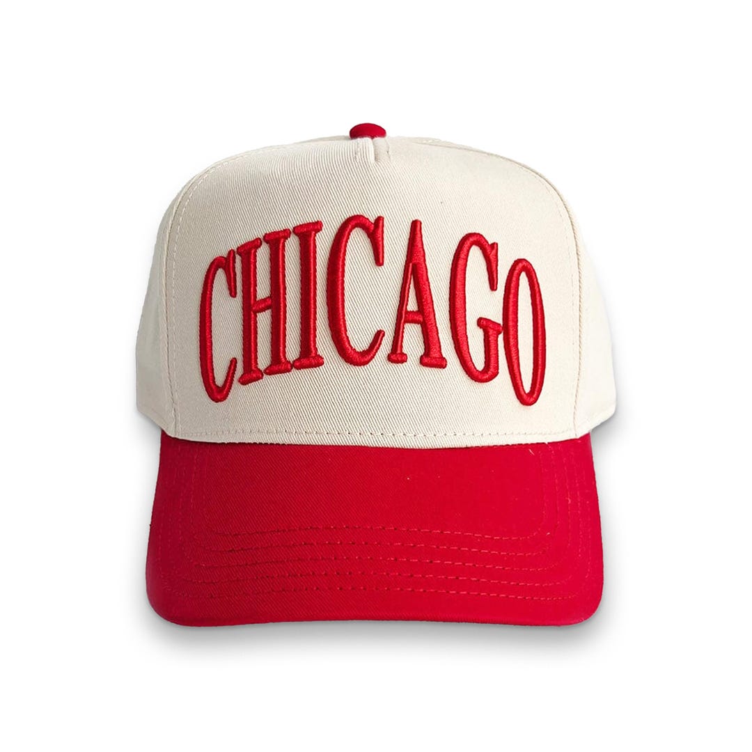 Vintage Chicago 3d Puff Embroidery Premium Snapback Hat, Chicago City ...