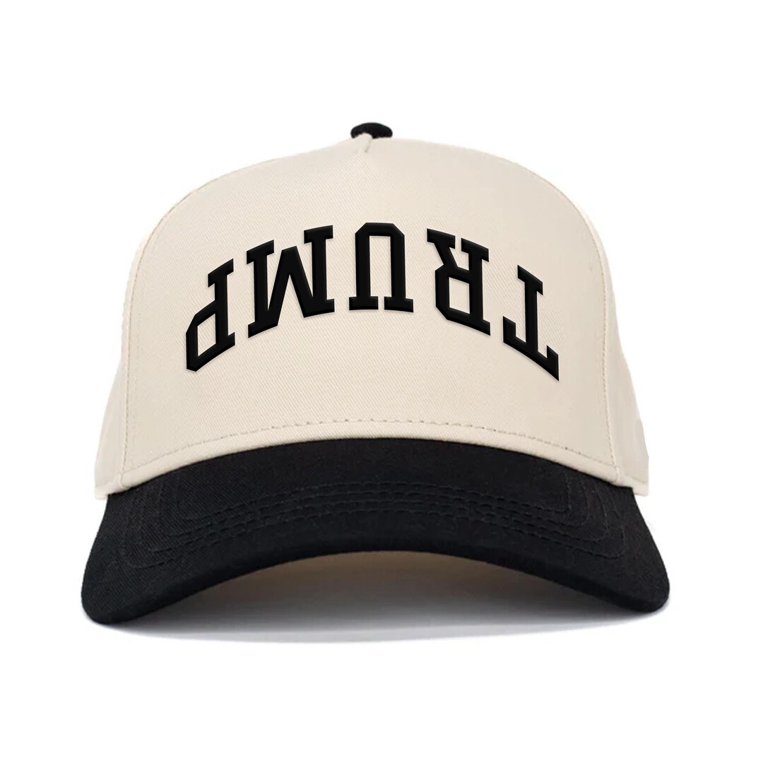 TRUMP Upside Down Two-tone Embroidery Snapback Hat, USA President ...