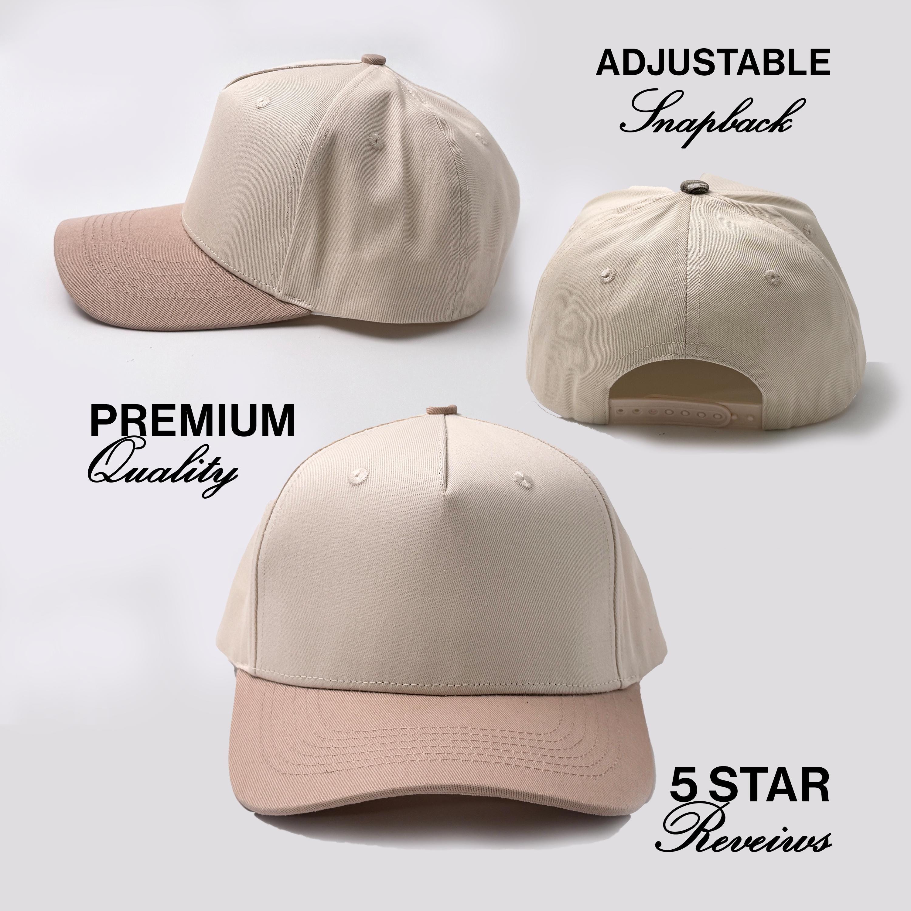 Custom Embroidered Two-tone Snapback Hat: Personalized Retro Arched Cap ...