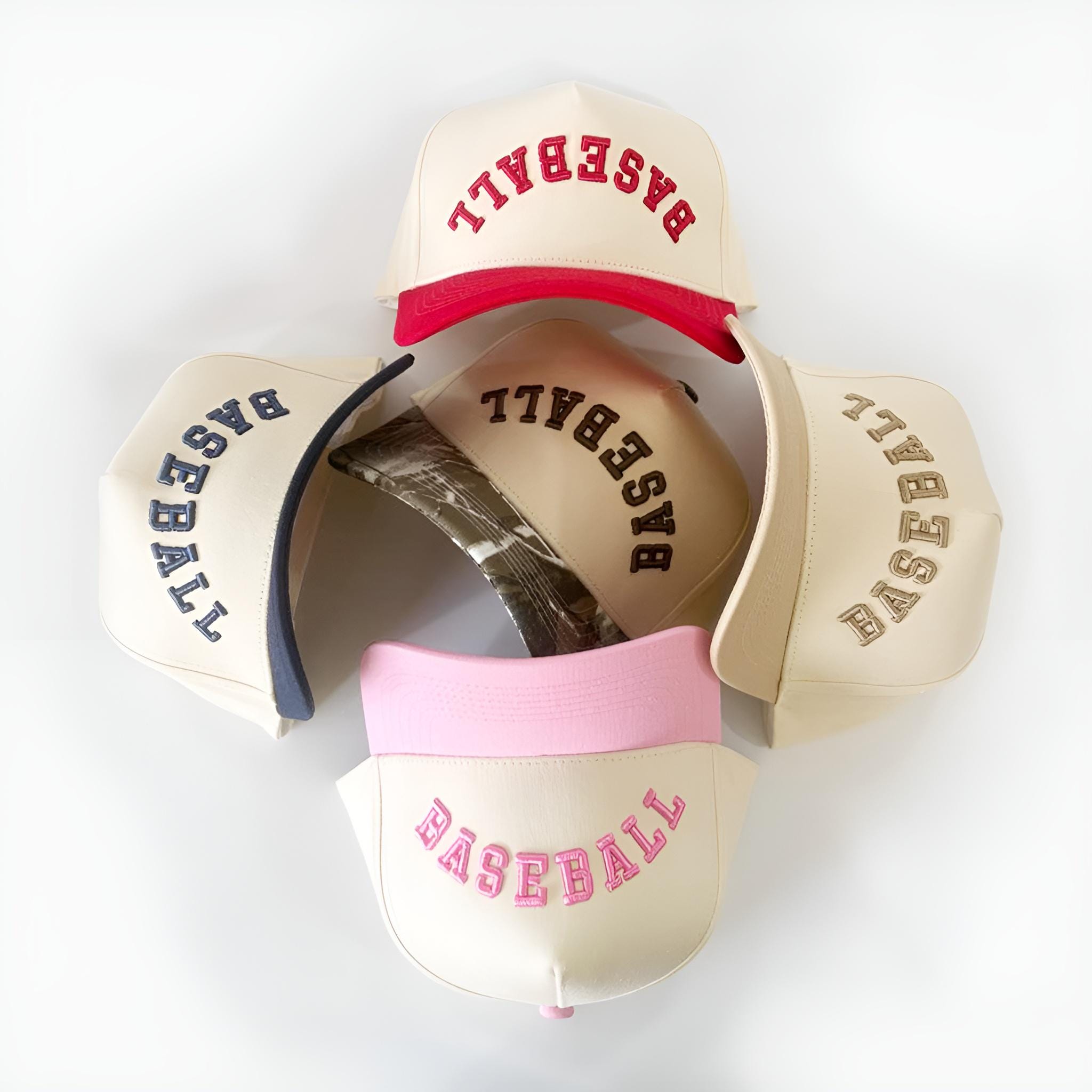 Upside Down Baseball Hat: 3D Embroidery Snapback Trucker Cap - Etsy