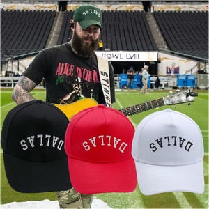 Inversion DALLAS Baseball Cap Embroidery Post Malone Dad Hat Summer ...