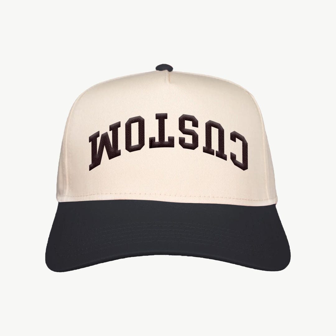 Custom Embroidered Two-tone Snapback Hat: Personalized School Cap - Etsy