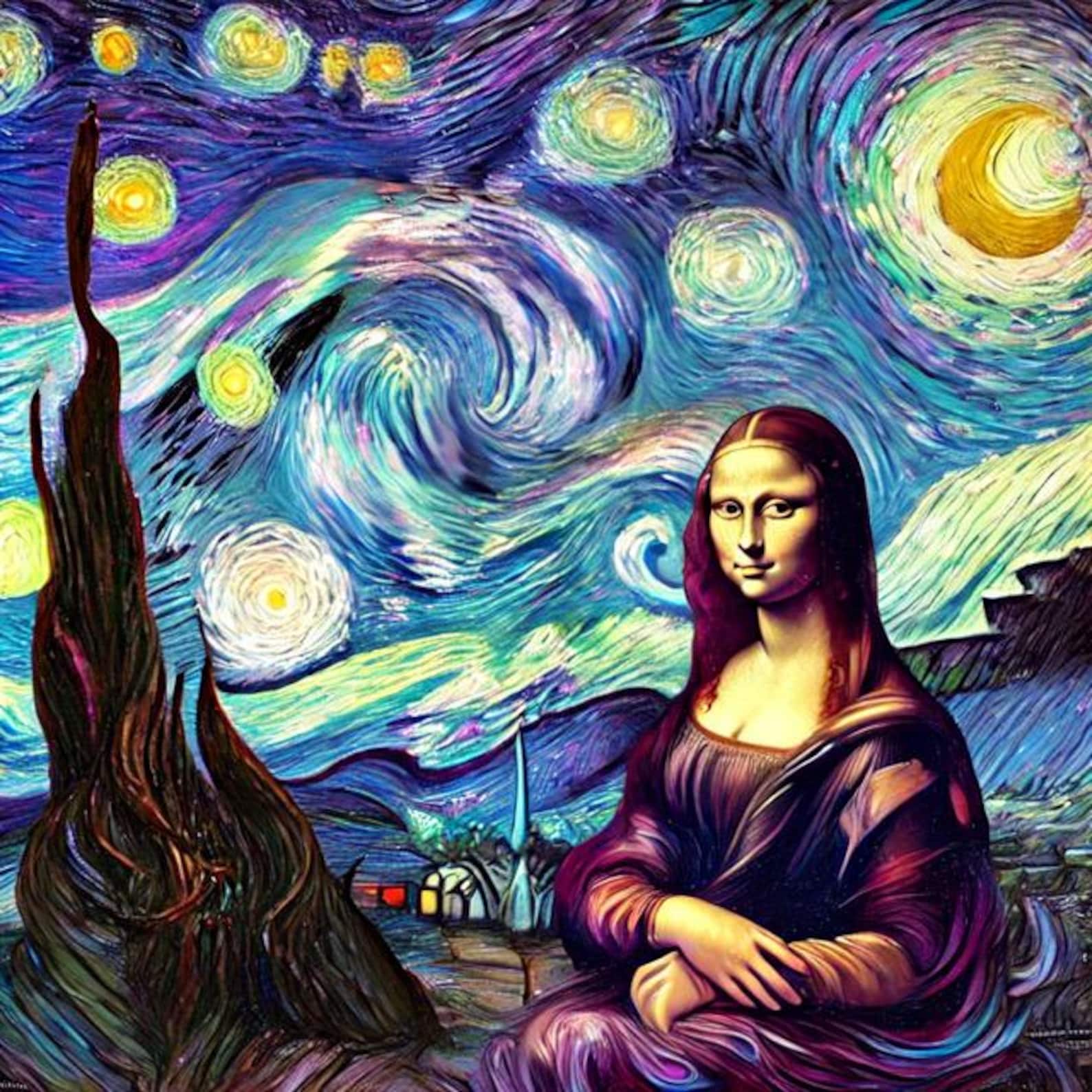 4 Digital - Starry Night Inspired Digital Download – A Modern Twist on ...