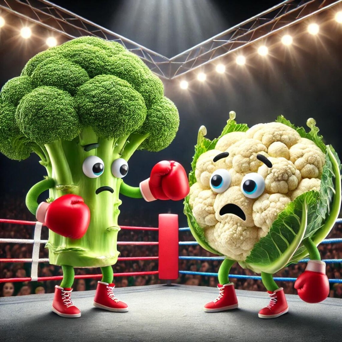 3 Digital - Broccoli Vs Cauliflower Boxing Match | Funny Veggie ...