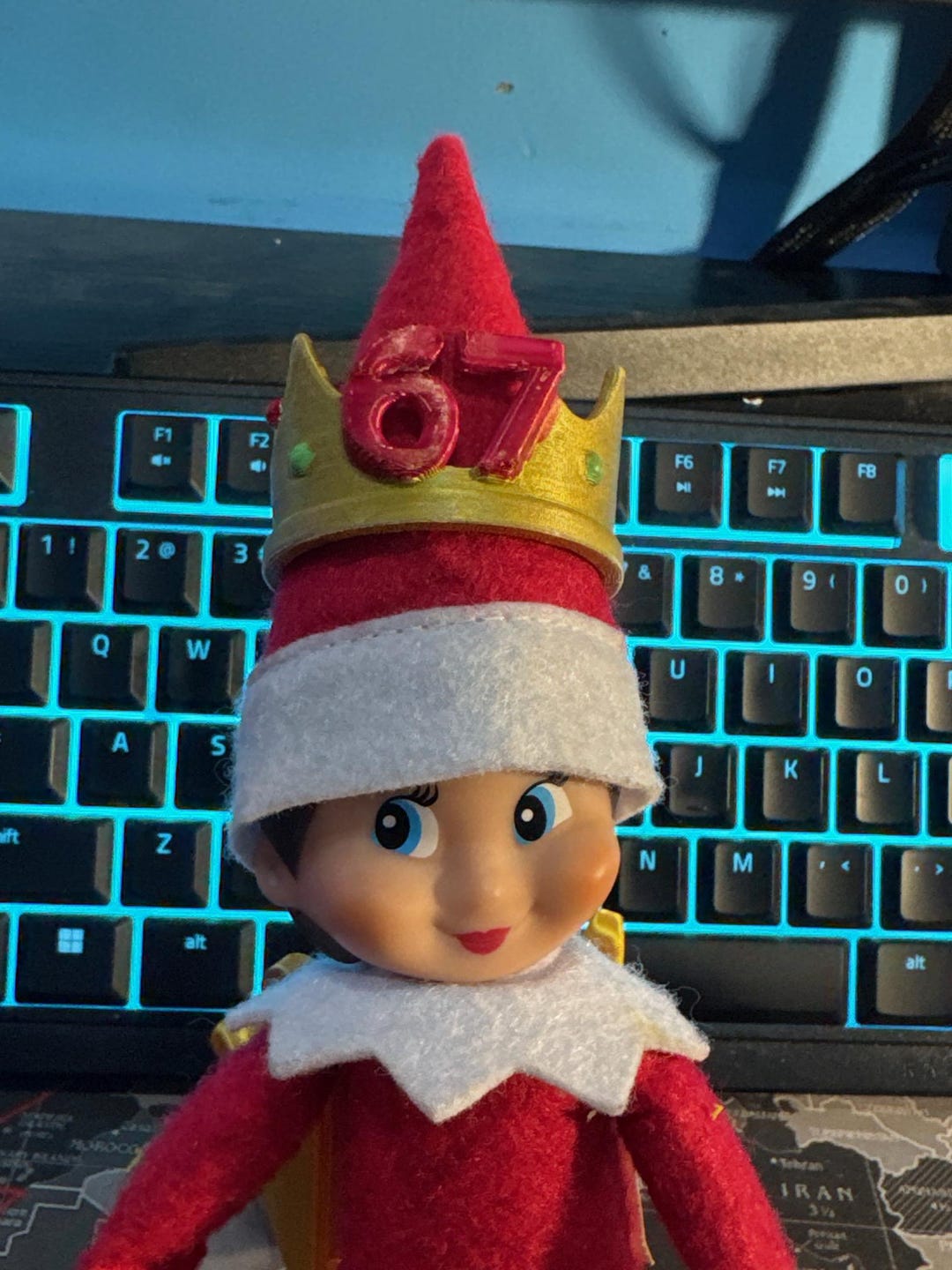 Elf on the Shelf Crown – Number 67 Mini Prop – Holiday Shelf Display - Etsy