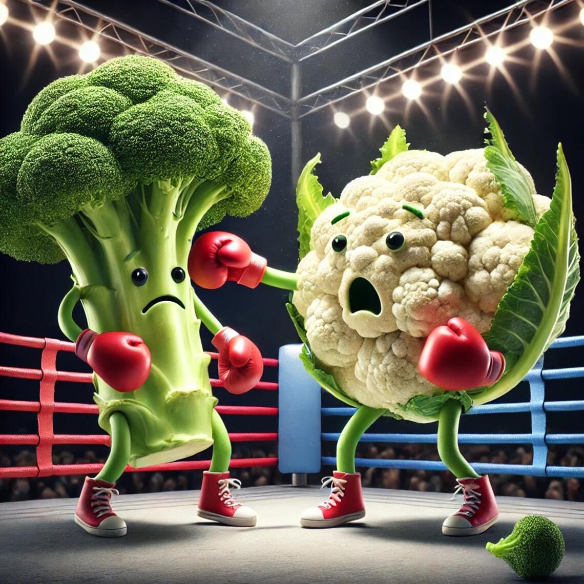 3 Digital - Broccoli Vs Cauliflower Boxing Match | Funny Veggie ...