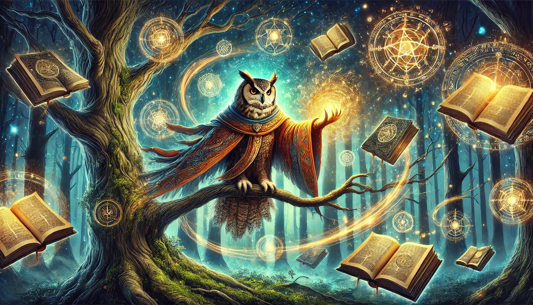 3 Digital - Owl Mage Art – Enchant Your Workspace With Wisdom and Magic ...