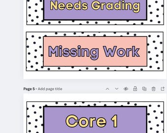 Editable Classroom Labels Days of the Week Modern Classroom Decor Canva ...