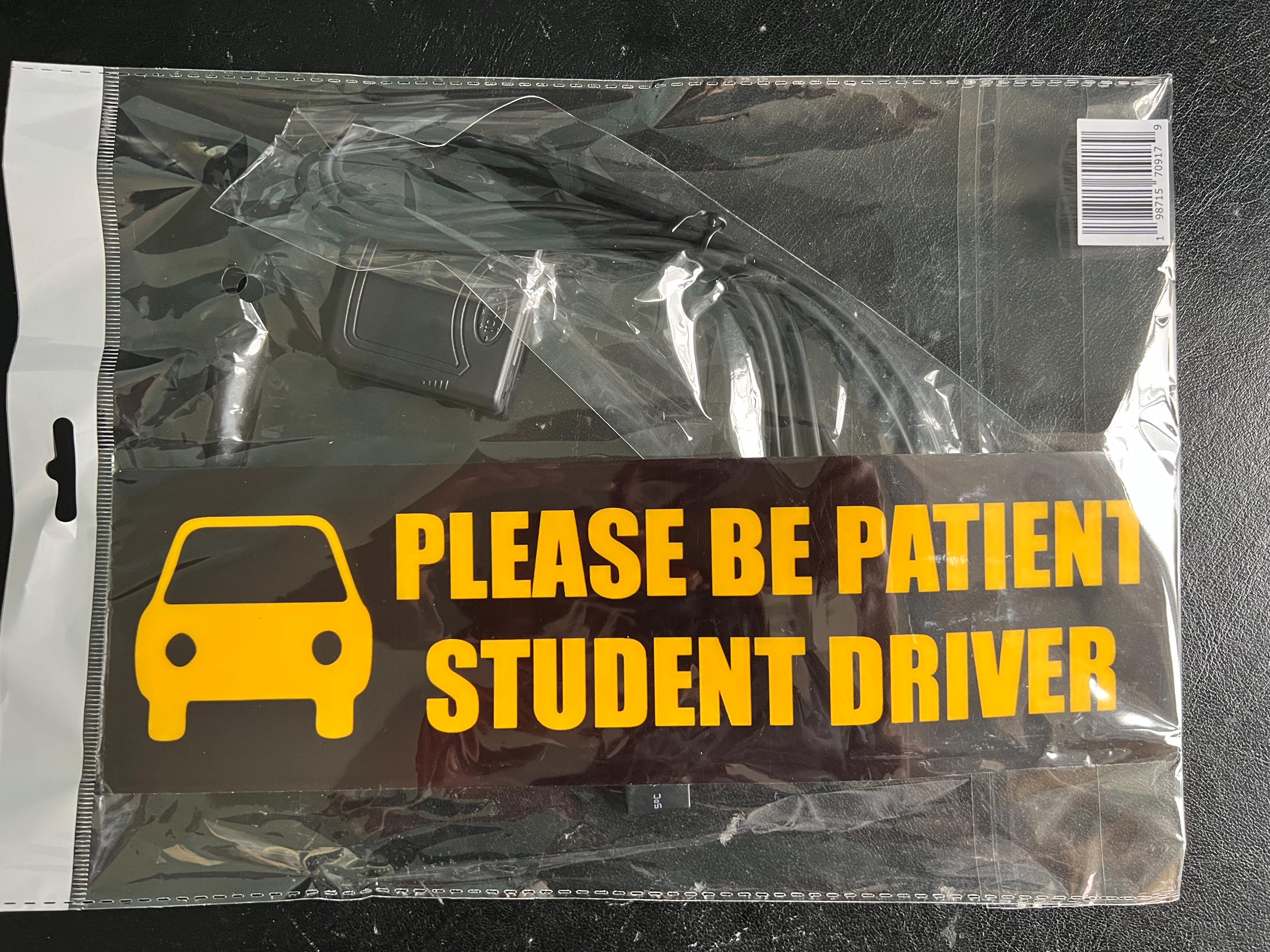 Student Driver Light up Adhesive Decal With 5 Lighting Modes, Electric ...