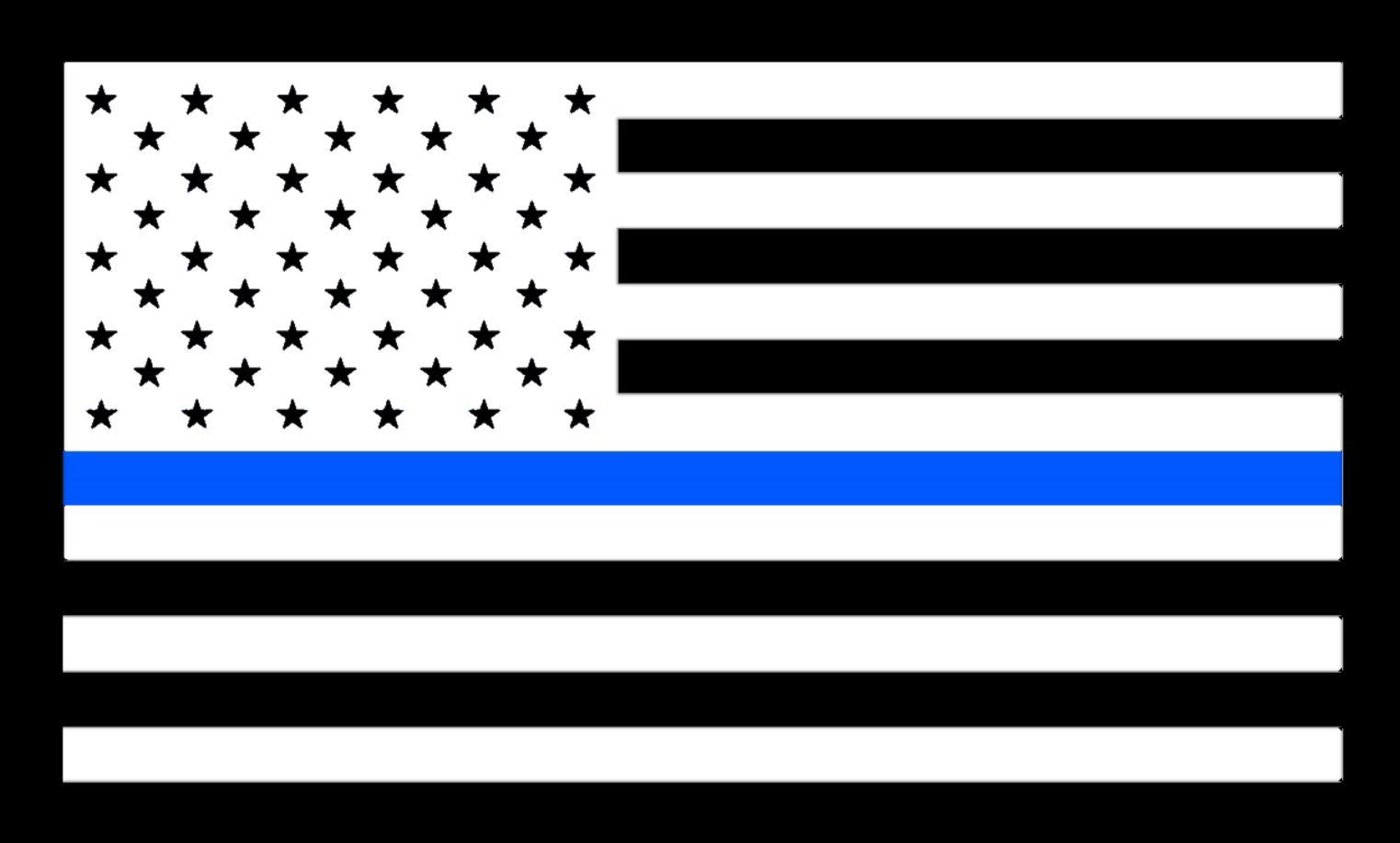 Thin Blue Line Electric Light up Decal, Backtheblue LED, Light Up, Glow ...