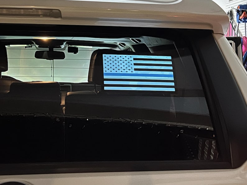 Thin Blue Line Electric Light up Decal, Backtheblue LED, Light Up, Glow ...