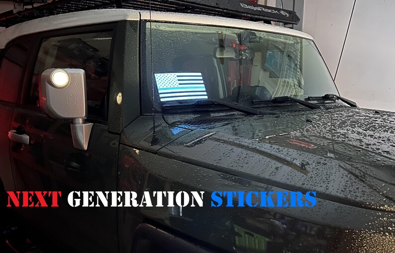 Thin Blue Line Electric Sticker, Backtheblue LED, Light Up,glow Decal ...