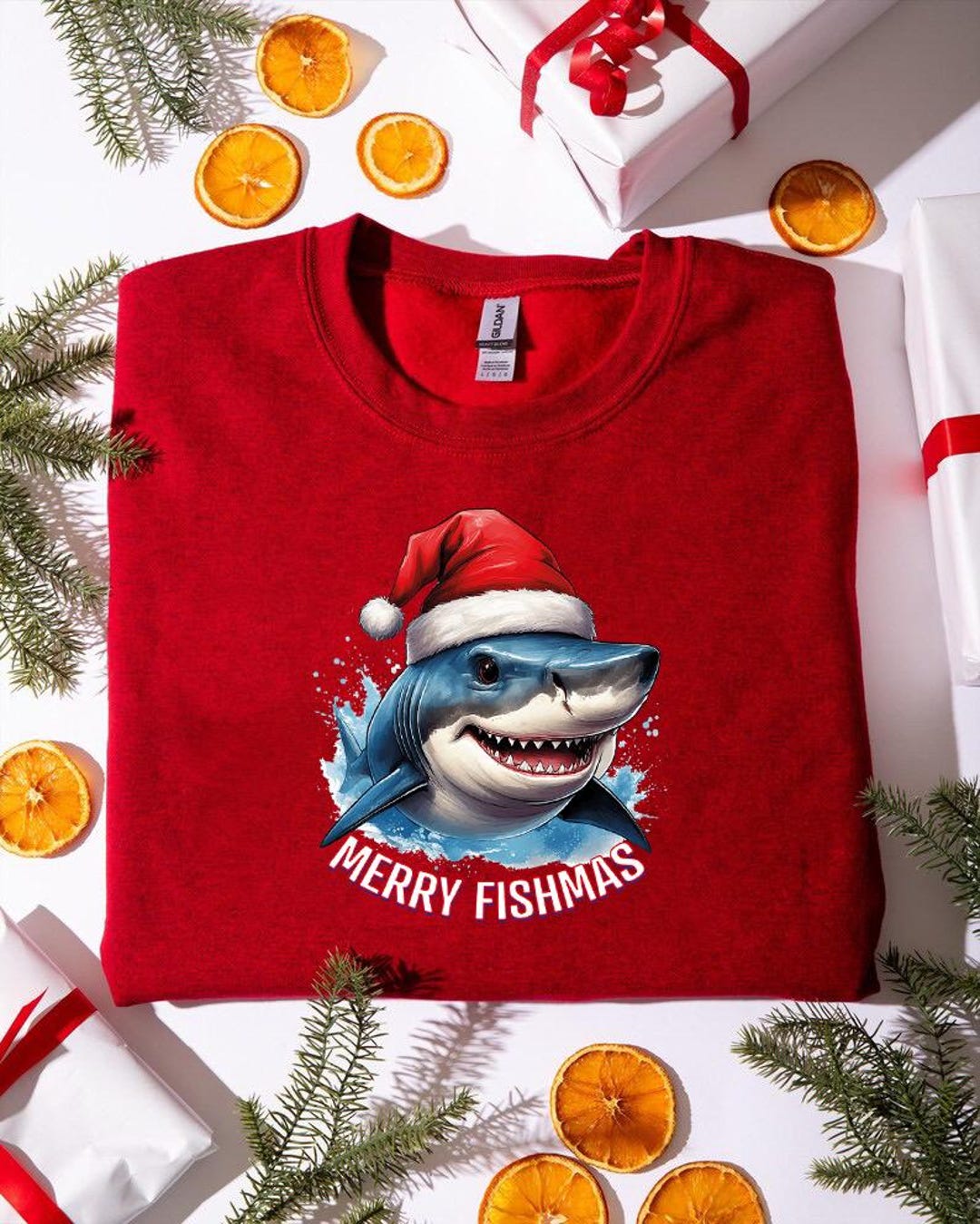 Christmas Png, Merry Fishmas Png, Christmas Sublimation T Shirt Hoodie ...