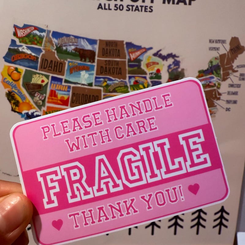 Fragile Stickers - Etsy