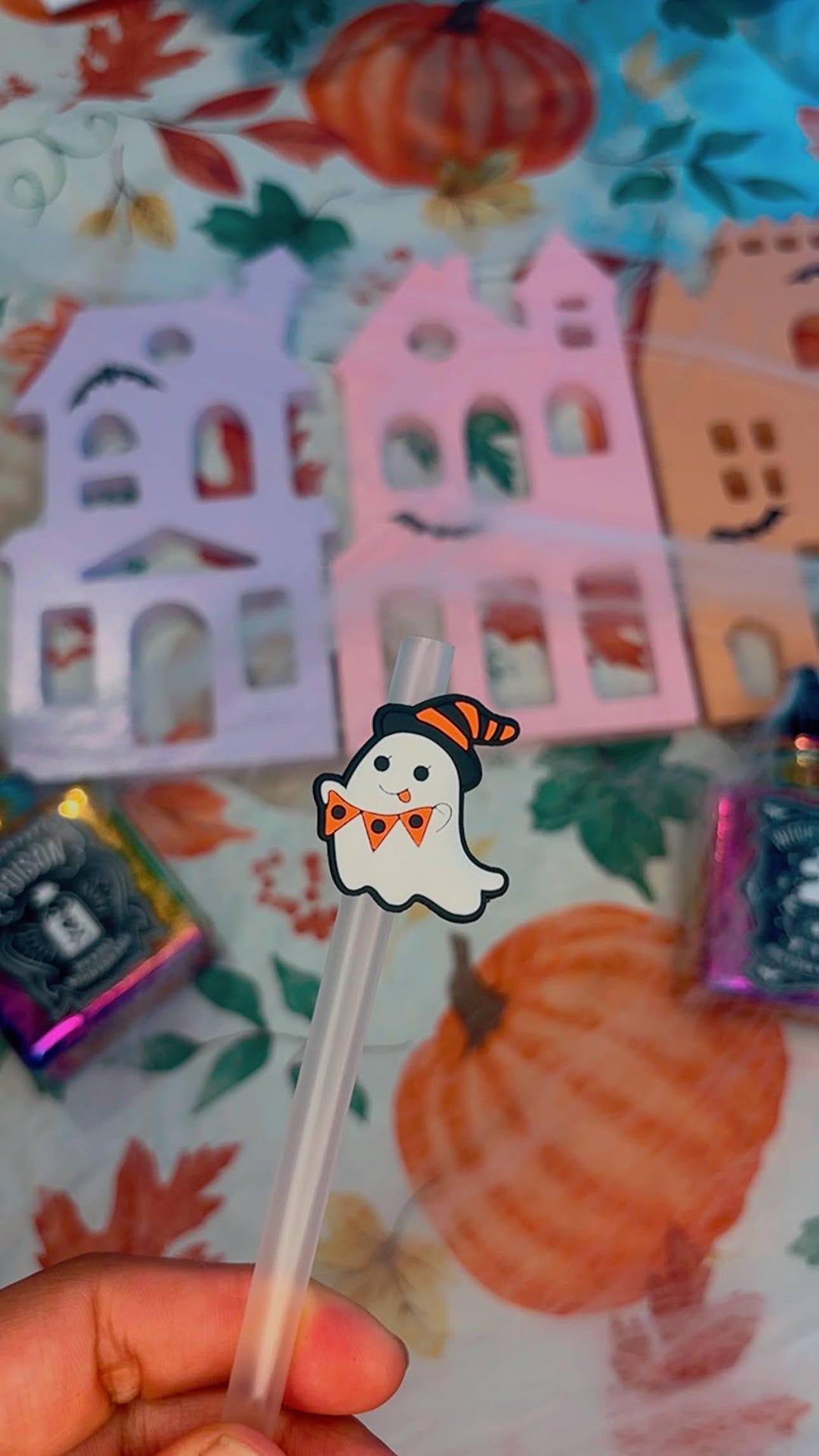 Cute Ghost Straw Topper/ Ghost Straw Toppers - Etsy
