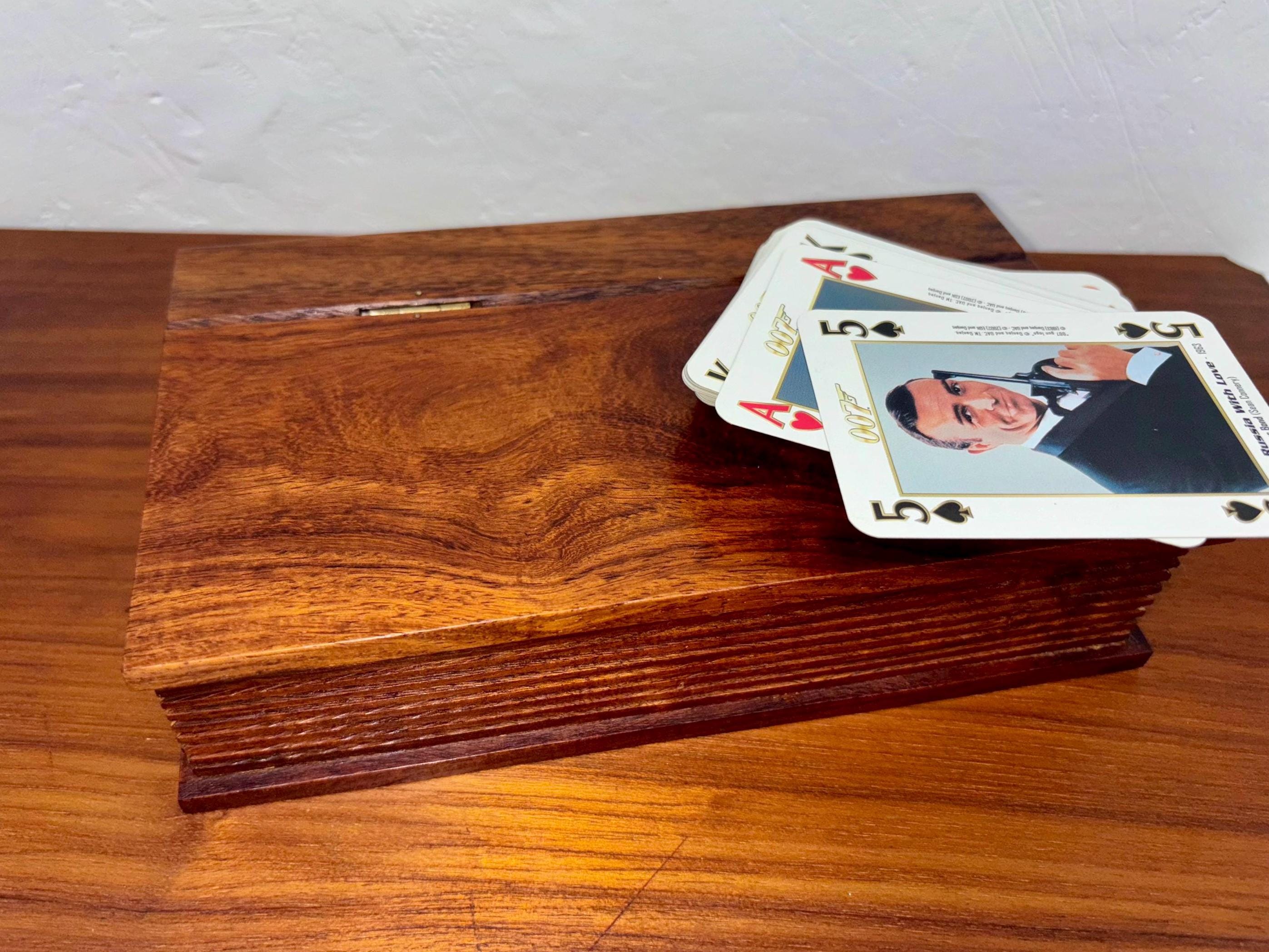 MCM Vintage Teak Carved Box Book Design - Etsy Australia