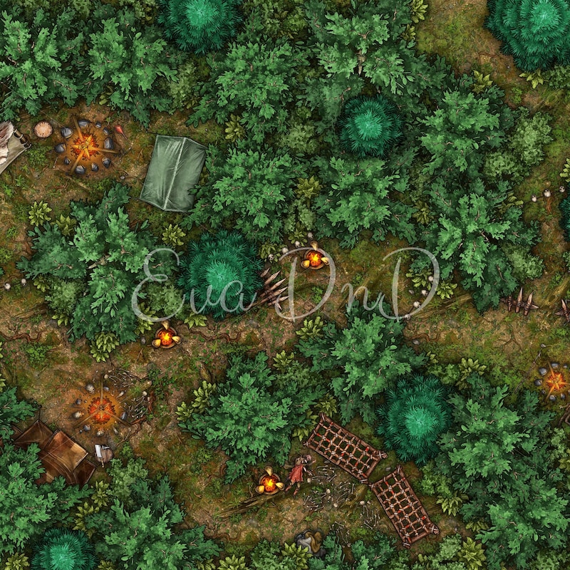 Forest Battlemaps - Etsy