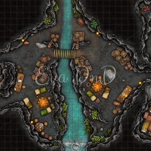 Dnd Bandit Hideout Battle Map - Etsy