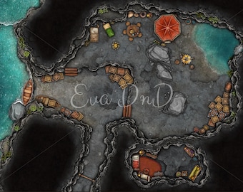 Dnd Bandit Hideout Battle Map - Etsy