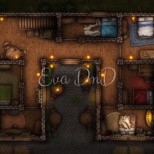 Dnd Inn Tavern Battle Map - Etsy