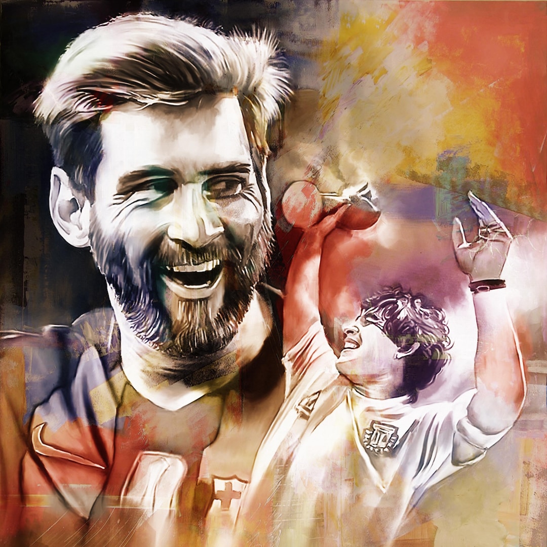 Lionel Messi – the Football Maestro | Abstract Art | Sports Painting ...