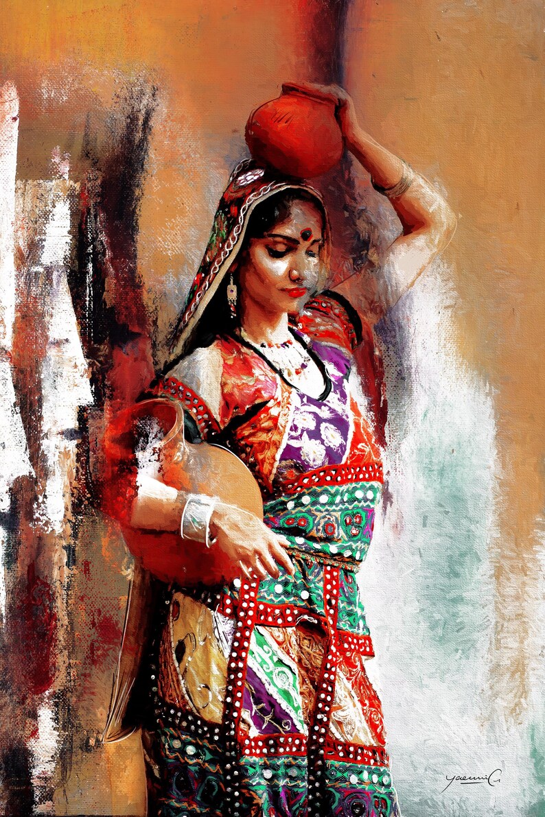 Village Woman in a Traditional Dress - Etsy