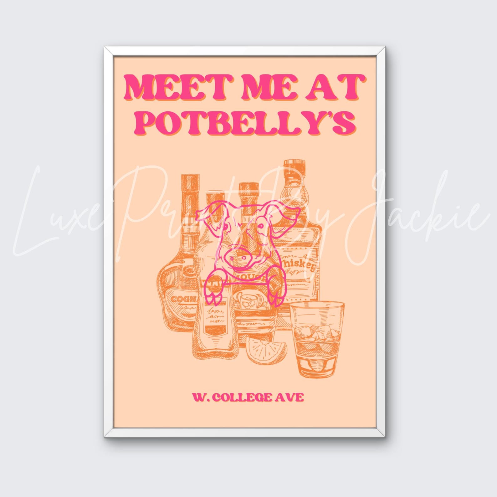 Florida State University Digital Wall Art Prints FSU Dorm Room Decor ...