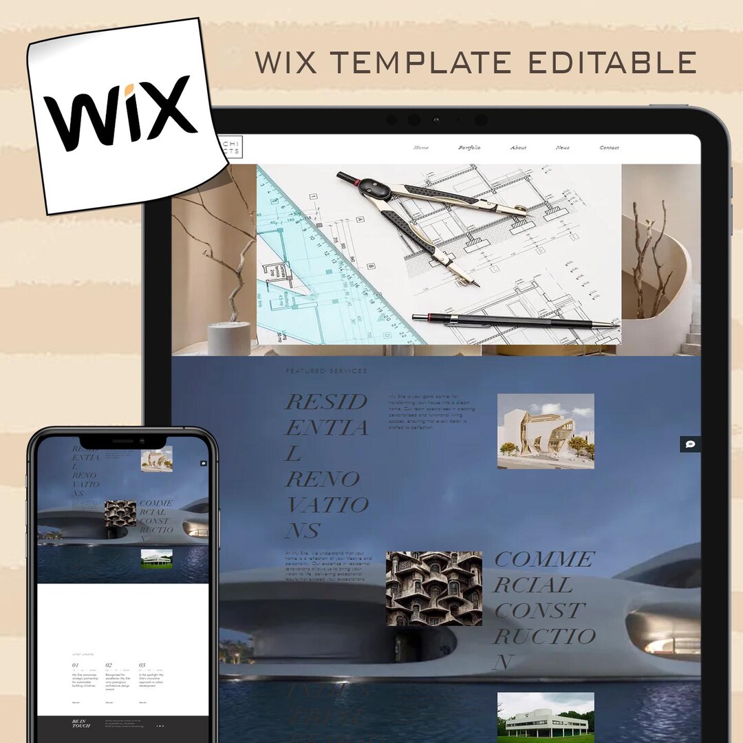 Wix Website Template for Architecture Firm - Architectural Design ...