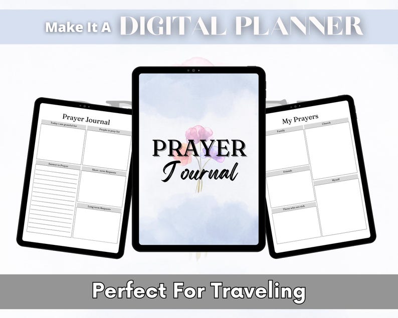 Printable & Digital Prayer Journal | Faith Planner | Prayer Journal ...