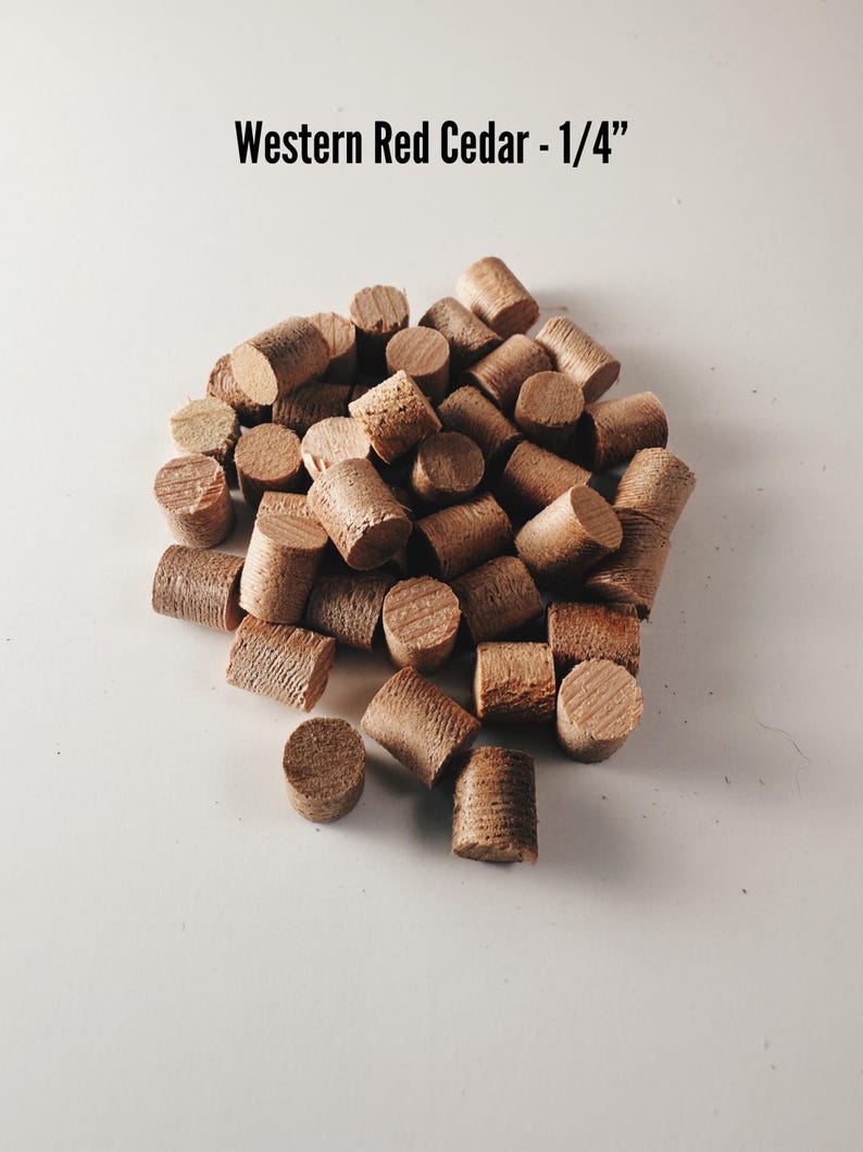 Western Red Cedar - Tapered Wood Plugs - Etsy