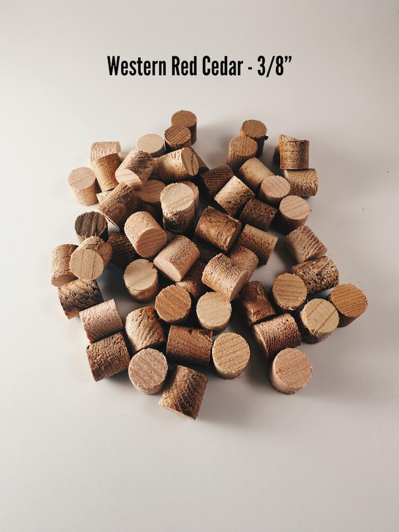 Western Red Cedar - Tapered Wood Plugs - Etsy