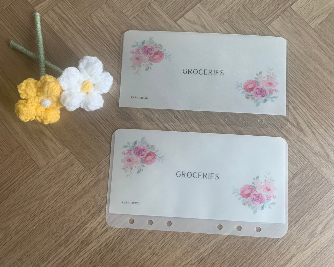 CUSTOM A6 Vellum Cash Envelopes Budget Envelopes Money Envelope System ...