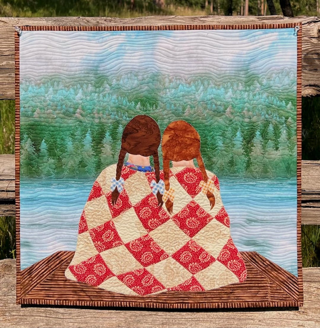 Sisters Quilt- Pdf Quilt Pattern - Sisters Quilt - Little Girl Quilt ...