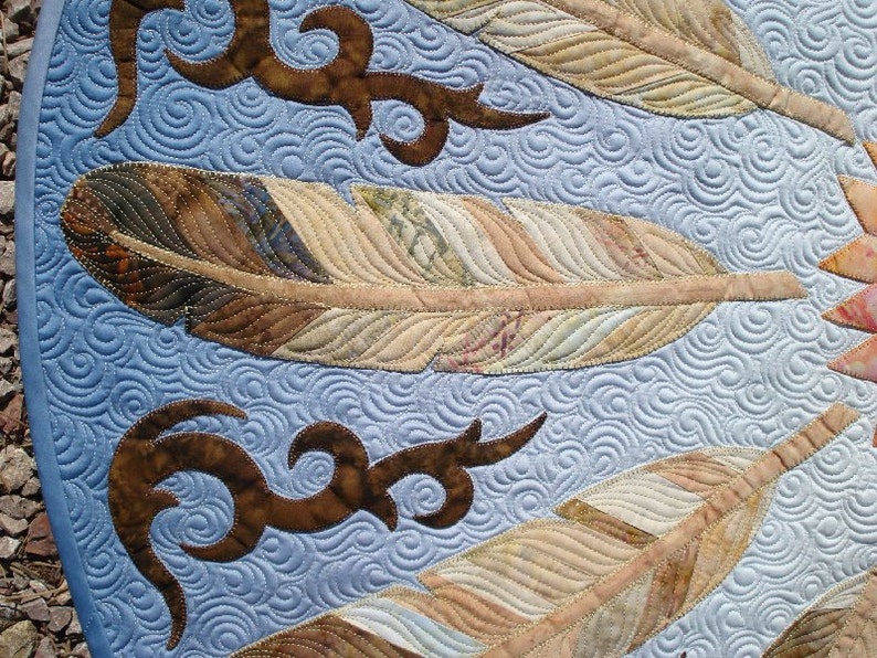 Sun Dance PDF Quilt Pattern Applique Feathers Joann - Etsy India