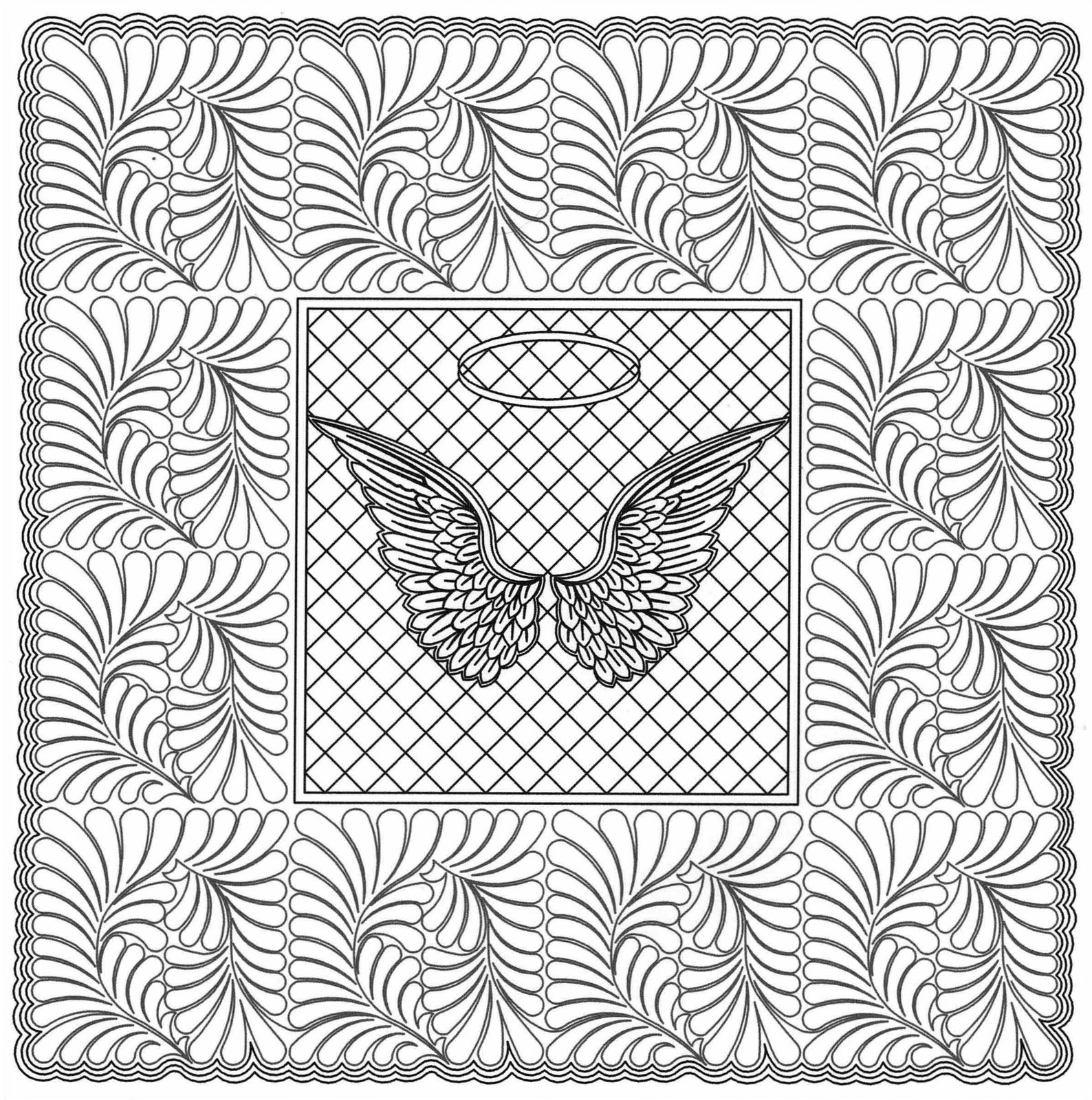 Angel Baby Photo Quilt PDF Quilt Pattern - Joann Hoffman - Angel Wing ...