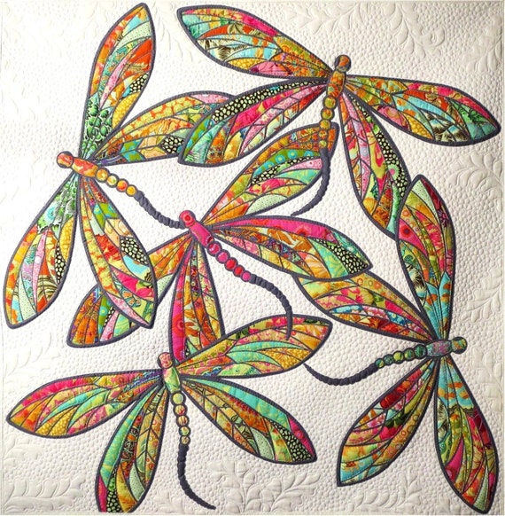 Dragonfly Quilt Pattern Free EQuilter Pattern – Dragonfly Moon