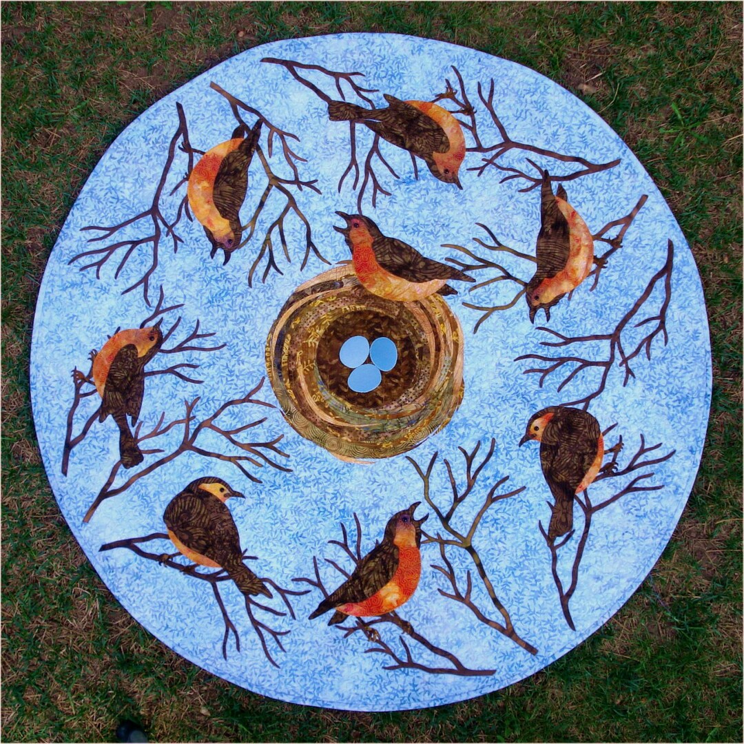 The Gathering Quilt Pattern- PDF Quilt Pattern - Bird Applique - Joann ...