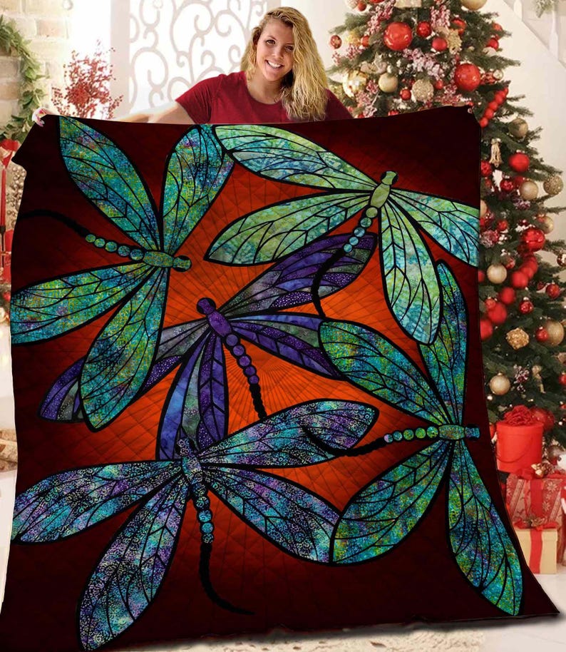 Dance of the Dragonflies Quilt - PDF Quilt Pattern - Dragonfly Quilt ...