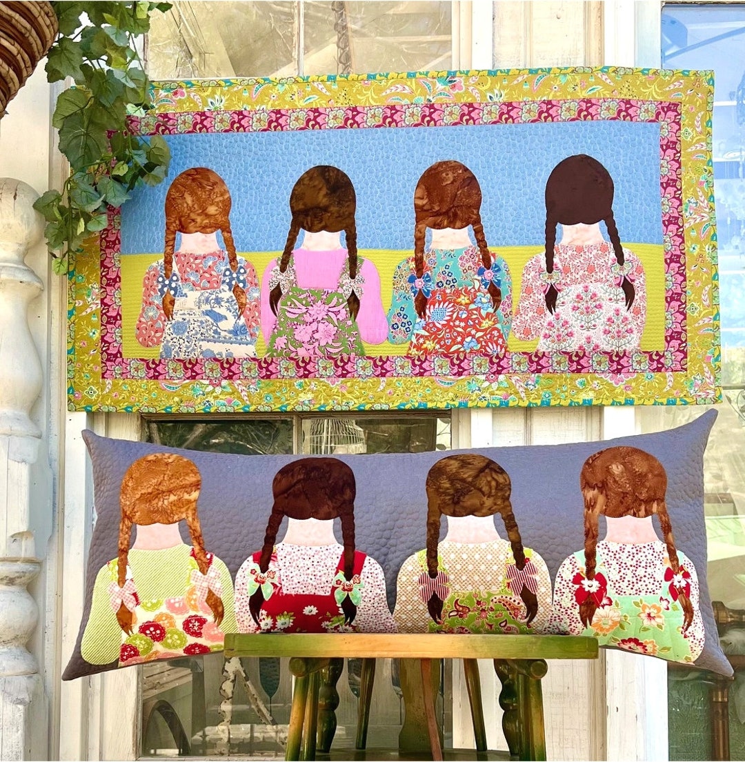 Prairie Girls Bench Pillow Pattern- Wall Hanging Pattern- PDF Quilt ...