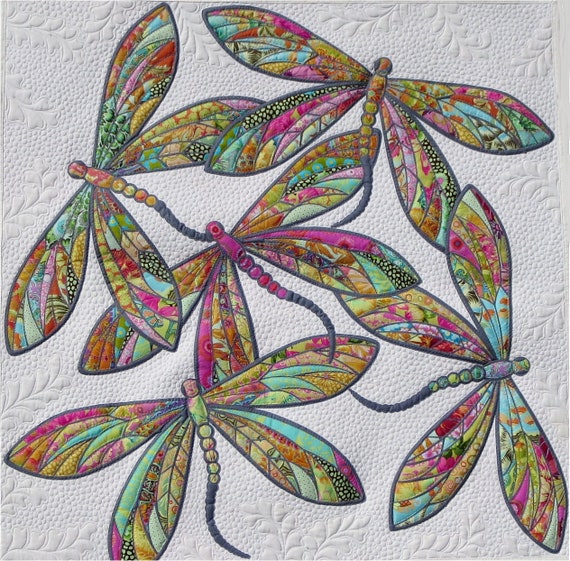 Dragonfly Stencil Quilt