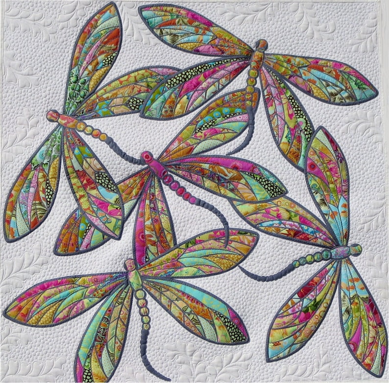 The Modern Dragonfly PDF Quilt Pattern - Modern Quilt Pattern ...