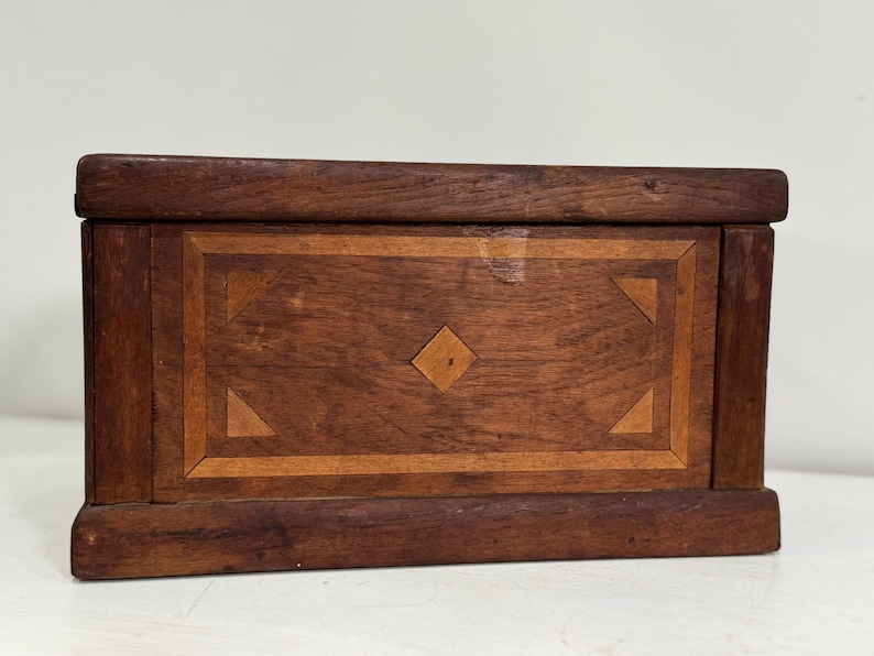 Vintage Handmade Wooden Box With "harold" Signature - Etsy