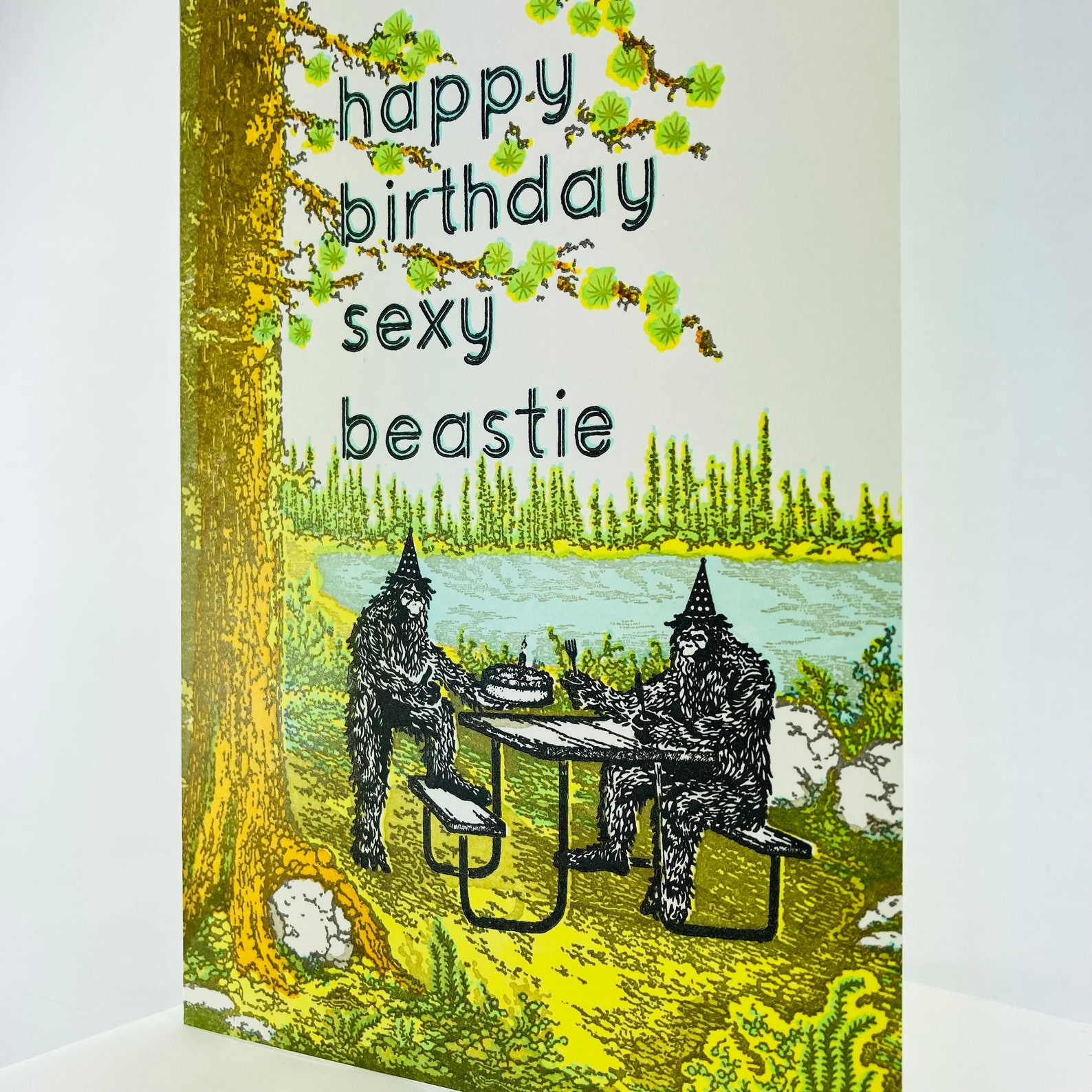 Happy Birthday Sasquatch Picnic. Birthday Cake Bigfoot Party. - Etsy