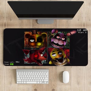 Five Nights at Freddy's Mouse Pad, Gaming Mouse Pad, Desk Mat ...